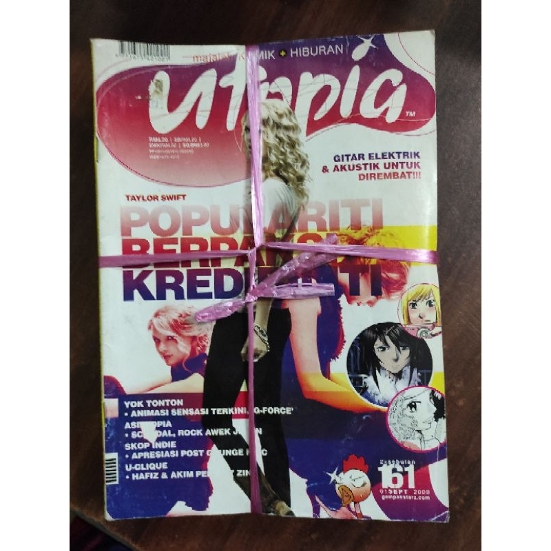 majalah utopia 10 naskhah berbeza tidak semestinya sama seperti gambar kondisi bukan terbaik ...