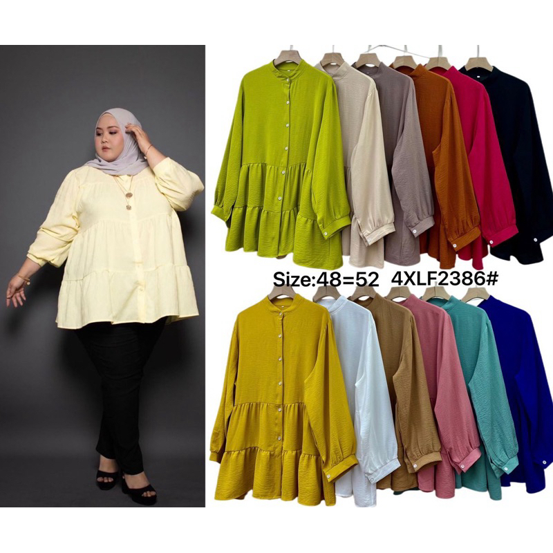 RB PLUS SIZE BAGGY BLOUSE , PLUS SIZE BLOUSE , BLOUSE SIZE BESAR , CEY ...