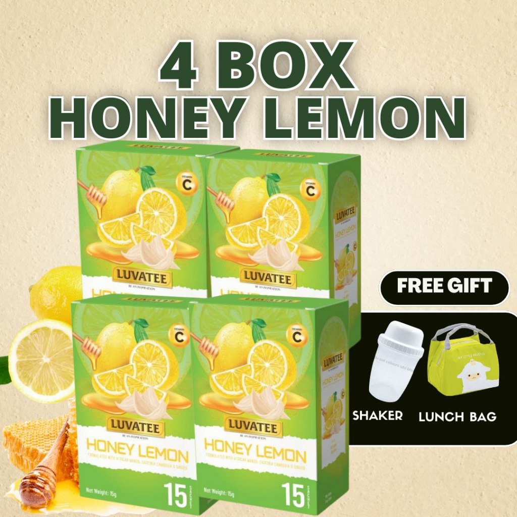 LUVATEE Honey Lemon with vit C and birnest Premixed Drink 15sachet x ...