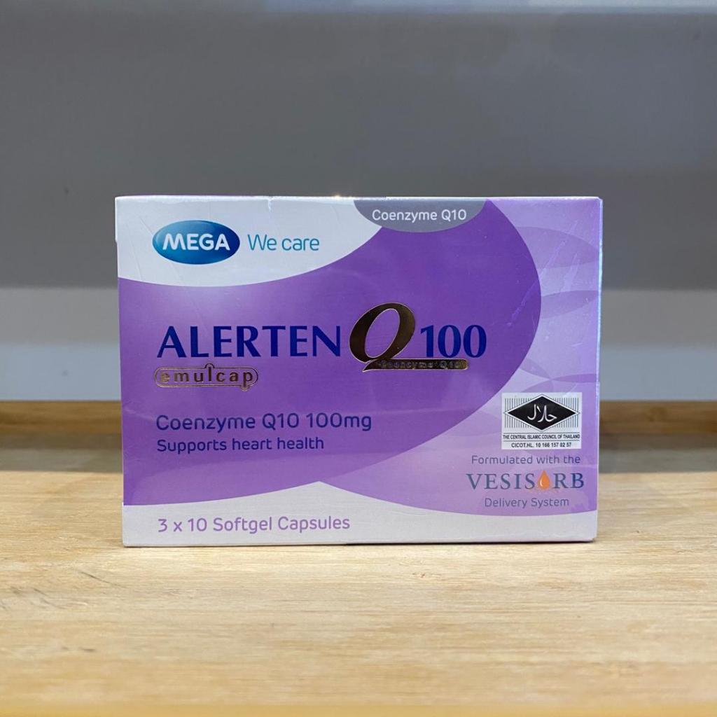Alerten Q100 Coenzyme Q10 100mg (3x10 Softgel Capsules) MEGA We Care ...