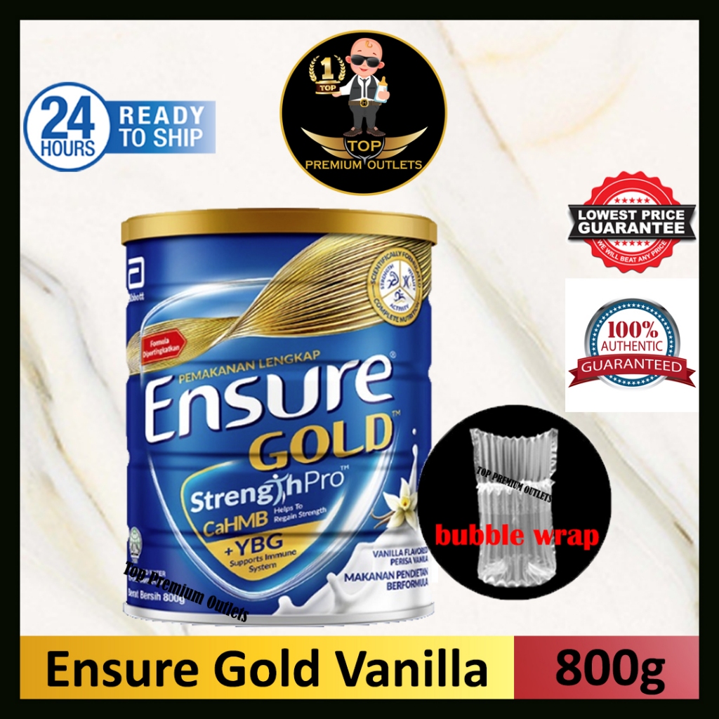 Ensure Gold (Vanilla / Wheat / Coffee / Almond) (800g) Exp: 09/2026 Adult Milk Powder (Newest ...