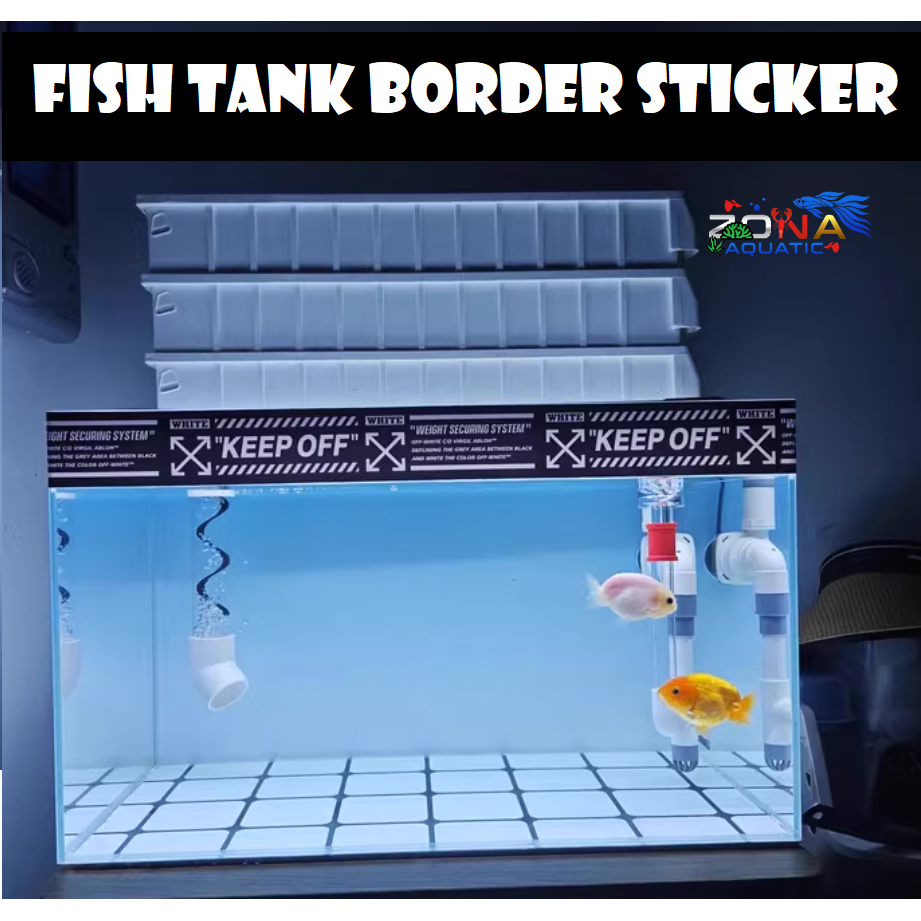 READY STOCK | FISH TANK STICKER | DOOR STICKER | WATERPROOF STICKER ...