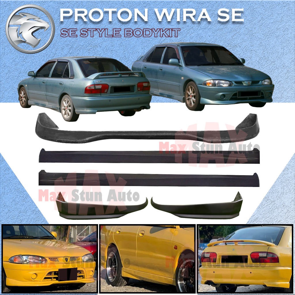PROTON WIRA SEDAN SALOON AEROBACK SATRIA PUTRA SE LOOK FULLSET BODYKIT ...