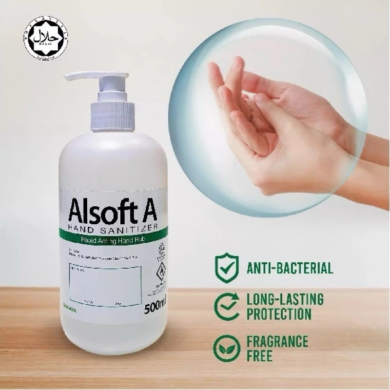 Alsoft [Exp: 01/2027] A Saraya Hand Sanitizer 500ml ( alsoft a ...