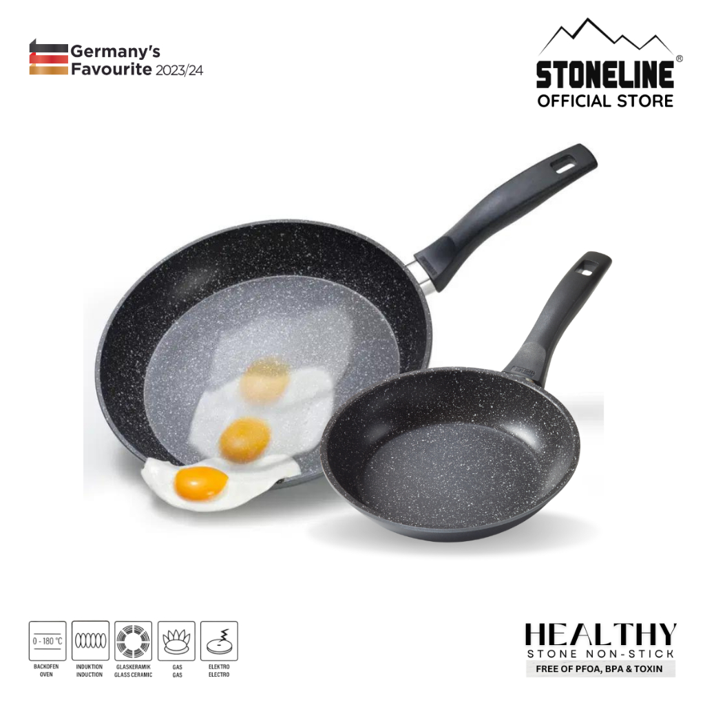 STONELINE® Frying Pan Set of 2 20/26 | CLASSIC | Shopee Malaysia