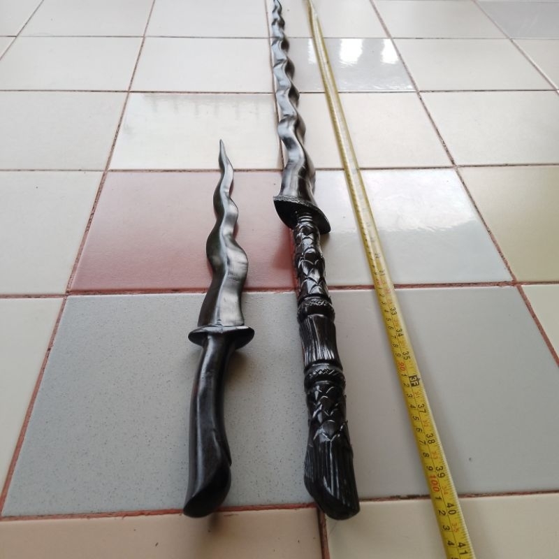 Replika Sepasang Keris Teras Penawar Hitam | Shopee Malaysia