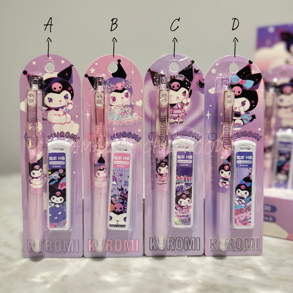 Kuromi Mechanical Pencil Set (Ready Stock) | Shopee Malaysia