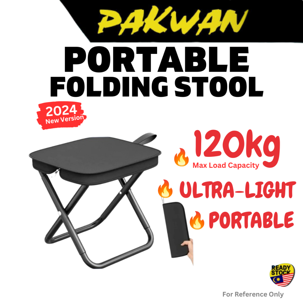 Foldable Mini Stool Portable Ultra Light Outdoor Folding Chair Travel ...