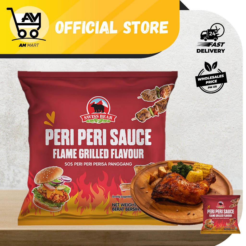 🌙RAYA SALE Swiss Bear Peri Peri Sauce #500g (HALAL) | Shopee Malaysia