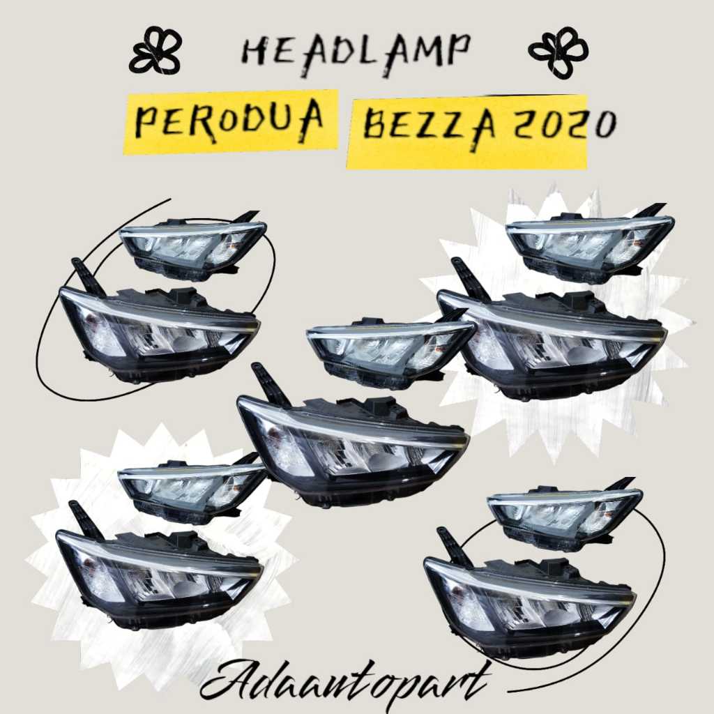 PERODUA BEZZA HEADLAMP ORIGINAL USED - Used | Shopee Malaysia