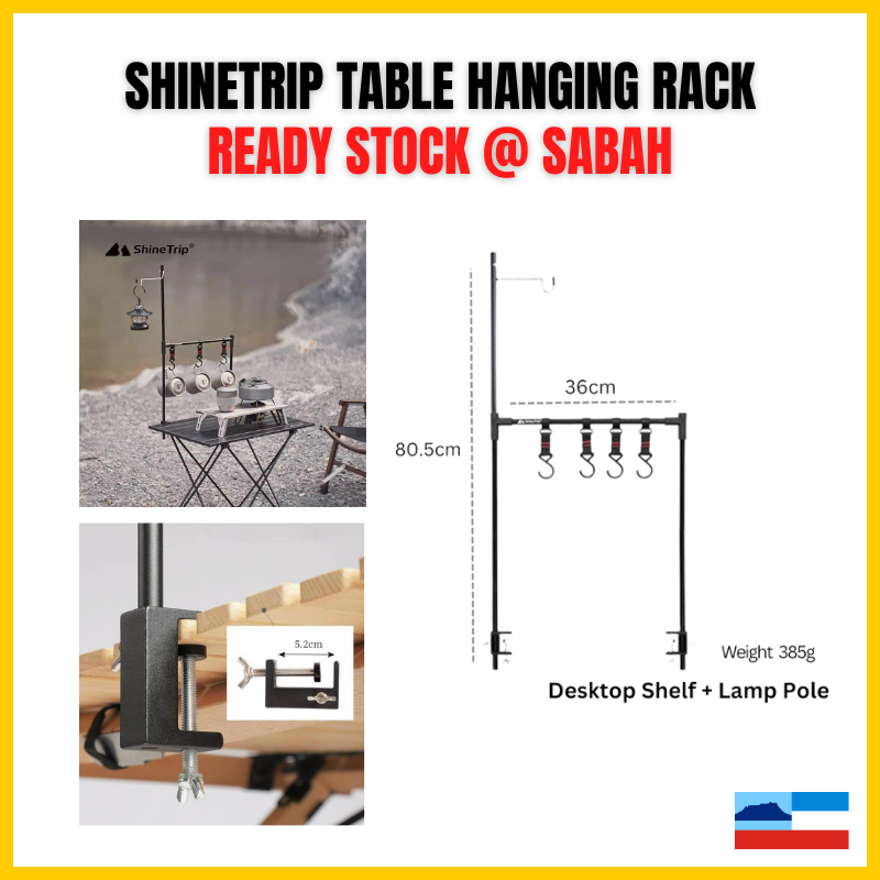 [SABAH] ShineTrip Double Head Lamp Pole Lantern Pole Table Portable ...