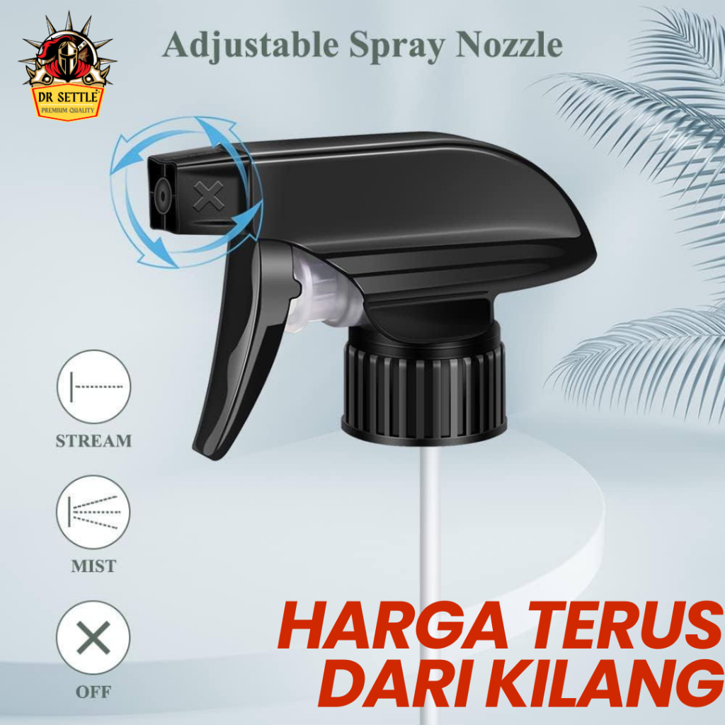 Black Trigger Spray Nozzle (Mist Stream Sprayer) Heavy Duty Stream ...