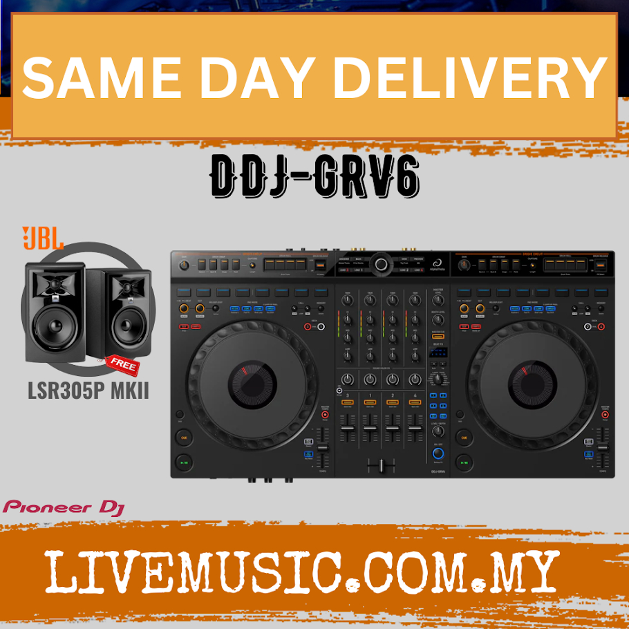 Pioneer DJ DDJ-GRV6 4-channel DJ Controller with Groove Circuit ( DDJ ...