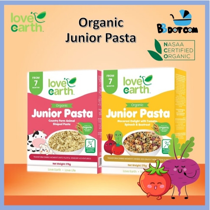 Love Earth Organic Junior Pasta 175g (7m+) | Shopee Malaysia