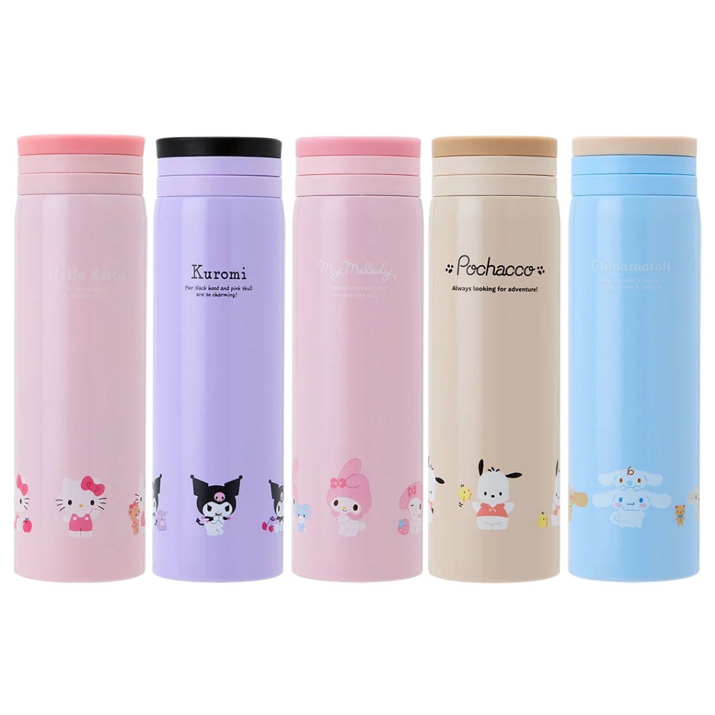 Japan Sanrio Hello Kitty / Cinnamoroll / Kuromi / My Melody / Pochacco Stainless Steel Water ...