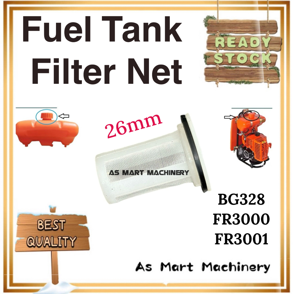 Filter Net Fuel Tank Brush Cutter (26mm) Penapis Minyak Mesin Rumput ...
