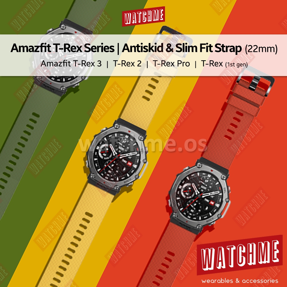 Amazfit T-Rex 3, T-Rex 2, T-Rex Pro Strap, Slim Fit & Antiskid 22mm ...