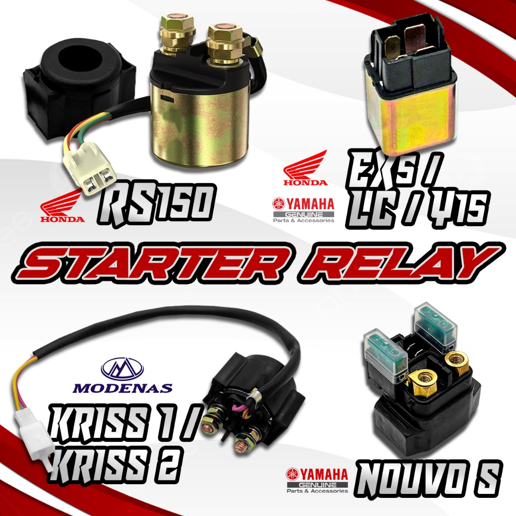 STARTER RELLAY Y15 V1 V2 / Y15ZR / LC135 / LC 135 / LAGENDA 110 ...