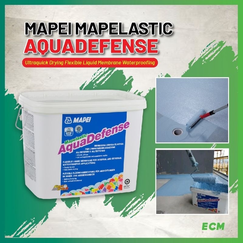 MAPEI MAPELASTIC AQUADEFENSE - READY-TO-USE, ULTRAQUICK DRYING FLEXIBLE ...