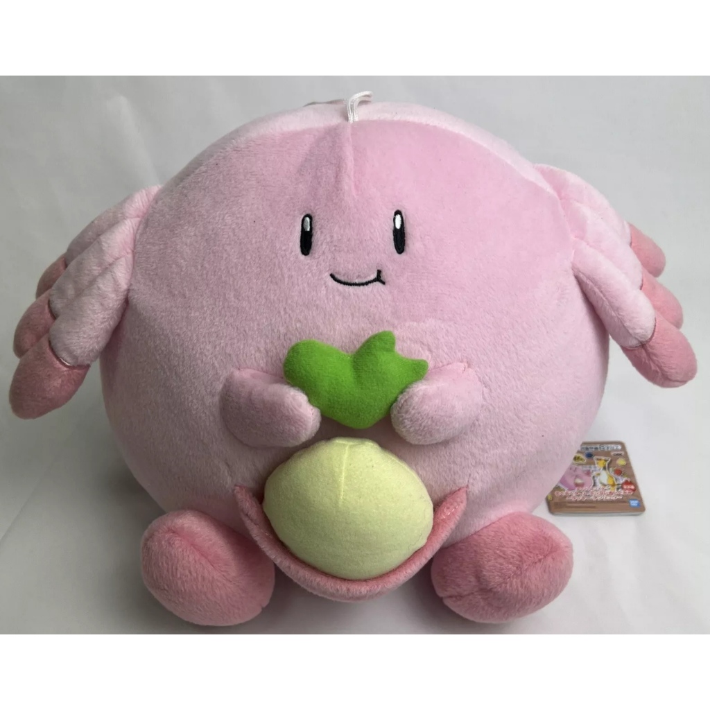 🕶️READY STOCK🐱CHANSEY Pokemon Bandai Japan Plush Sitting Cuties egg ...