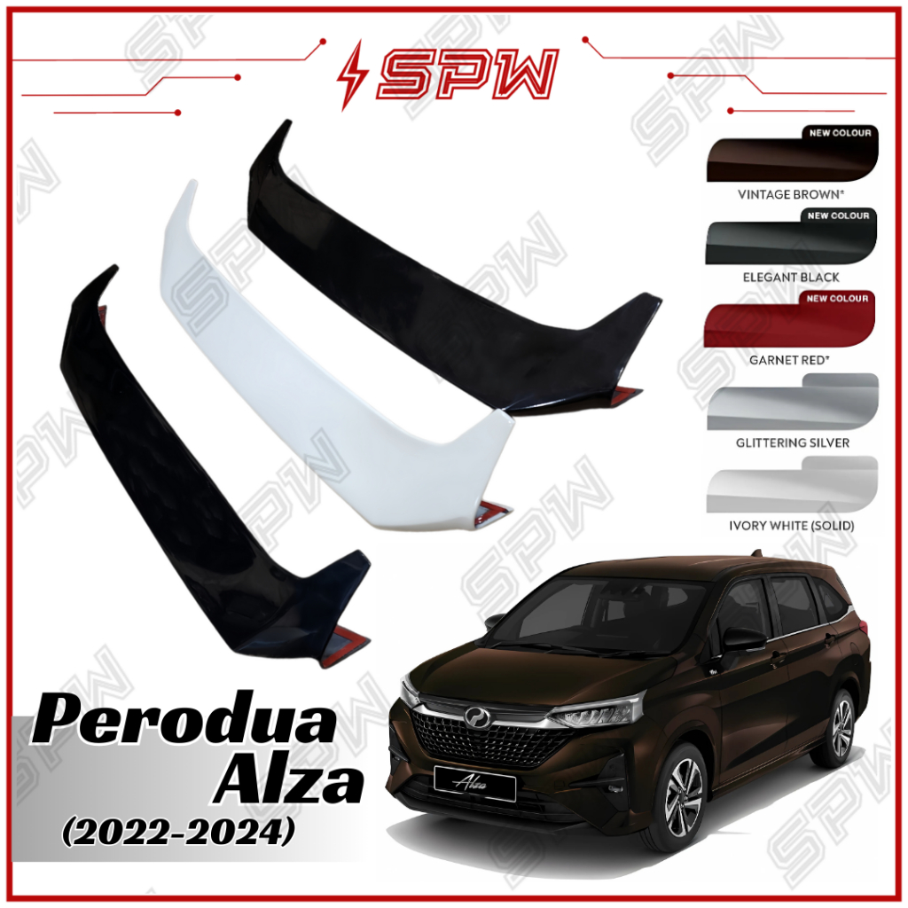 Perodua Alza / Toyota Veloz (2022-2025) Gear Up Spoiler OEM GU Rear ...