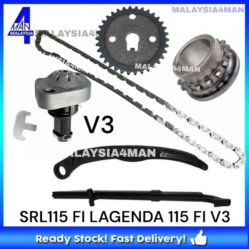 SRL115 FI V1 V2 V3 LAGENDA 115 FI TIMING CHAIN KIT TENSIONER SHAFT ...