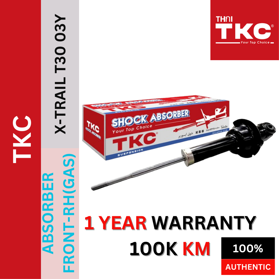 (MADE IN THAILAND) TKC SHOCK ABSORBER (FRONT/REAR) GAS - NISSAN X-TRAIL T30 03Y (1 YEAR WARRANTY ...