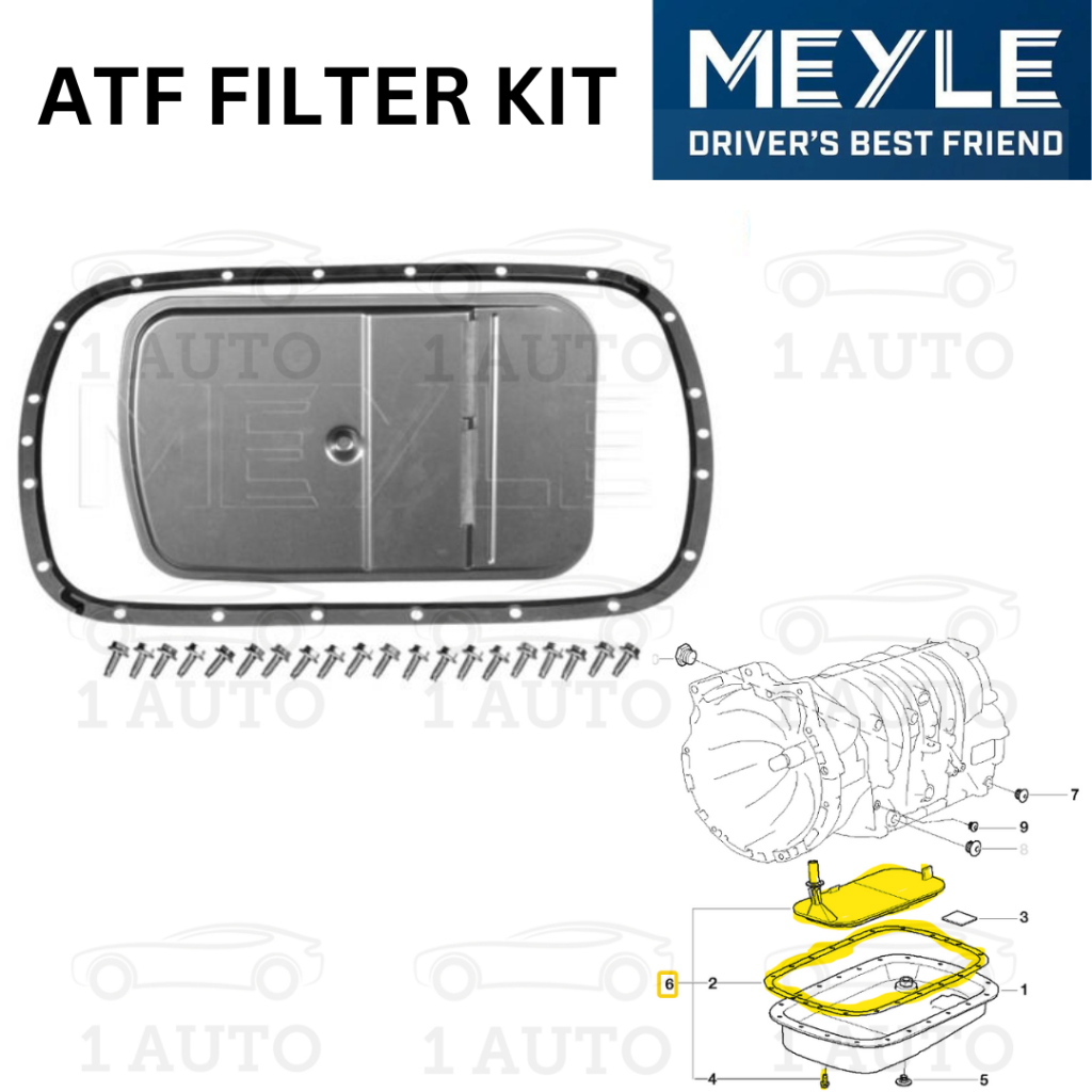 MEYLE GERMANY ATF FILTER KIT BMW GM 5 SPEED GEARBOX A5S360 A5S390 E46 ...