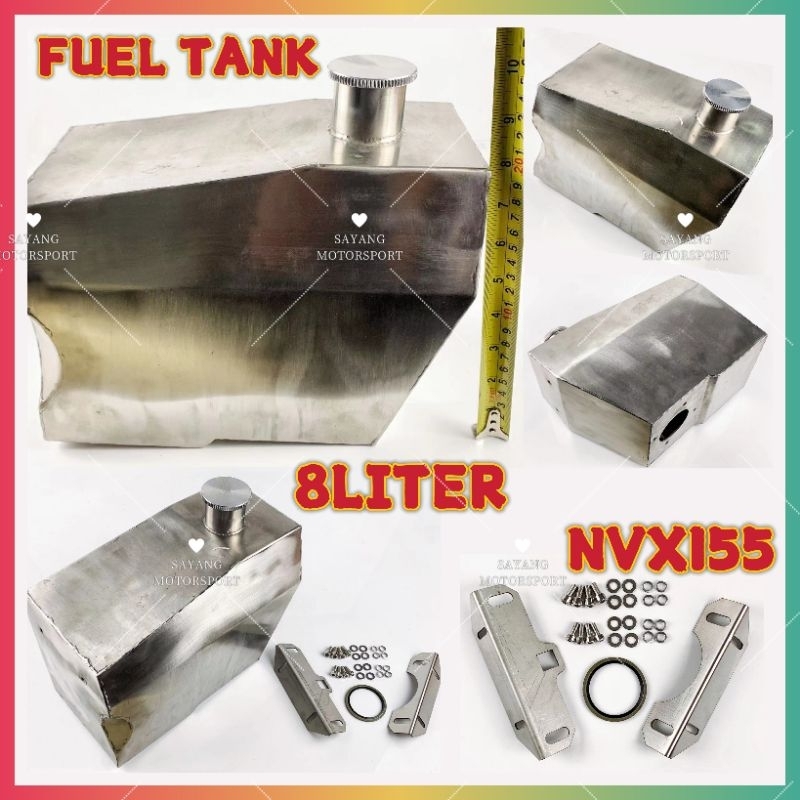 NVX155 V1 TANGKI MINYAK 7.2LITER & 8LITER & 9 LITER FUEL TANK ALUMINUM ...