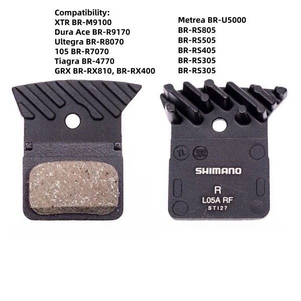 Shimano L05A-RF Resin Disc Brake Pad L05a Fin 105 ULTEGRA DURACE R7020 ...