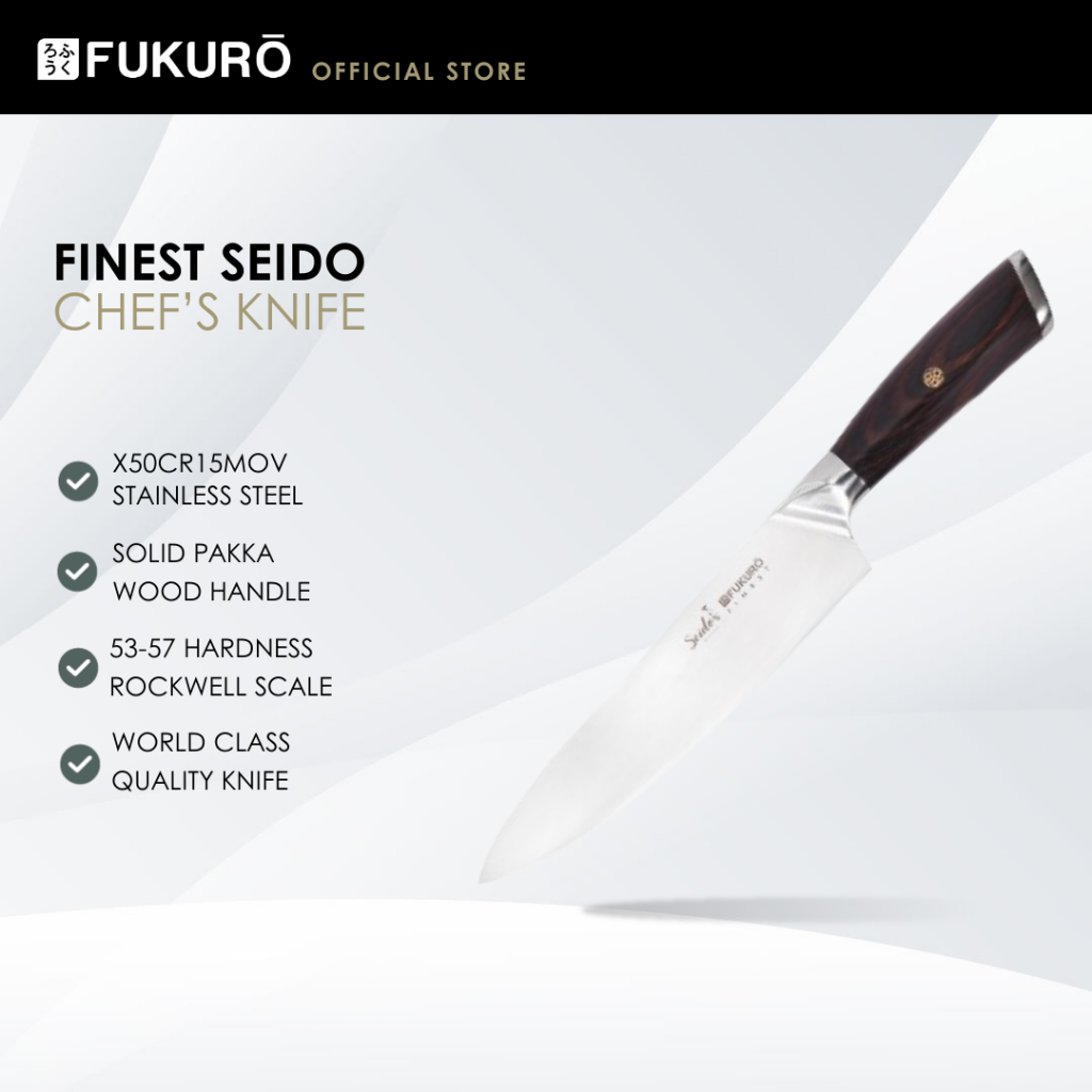 Fukuro Seido Stainless Steel Chef's Knife | Shopee Malaysia