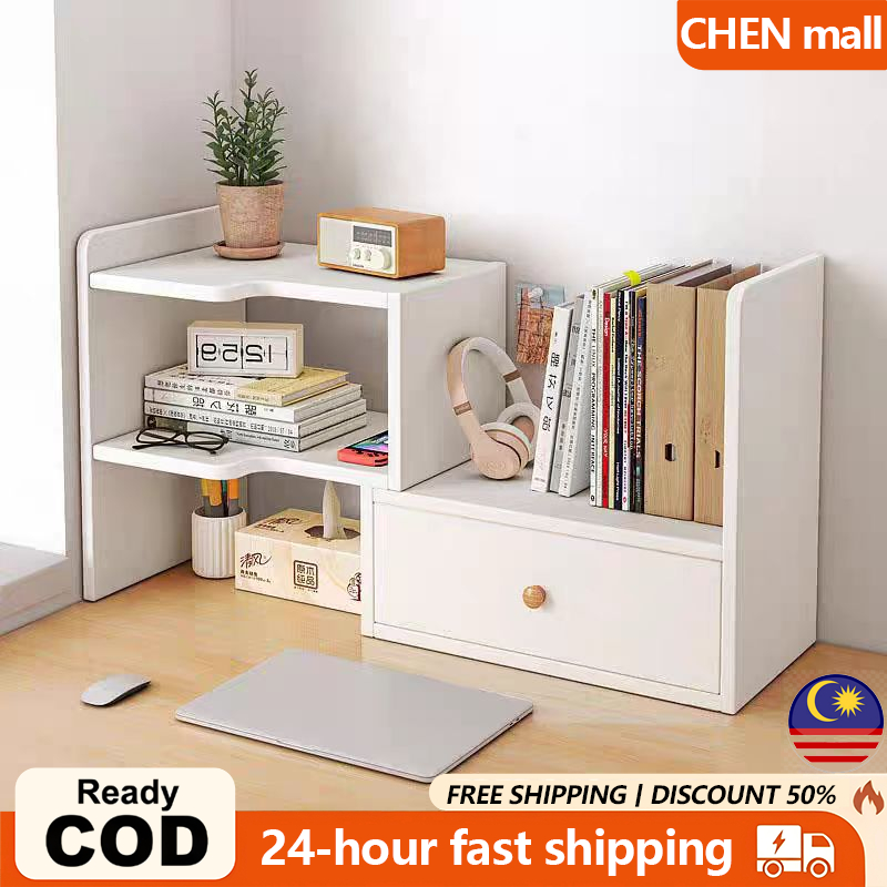 Msia Stock Desktop bookshelf desktop storage rack storage rack multi ...