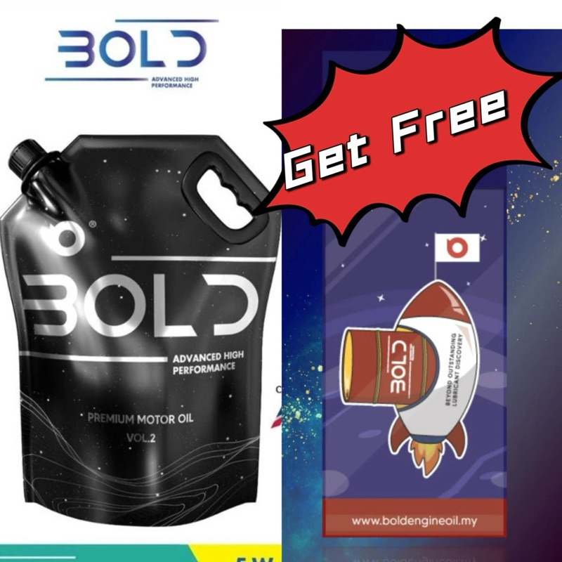 Bold 5w40 4L Fully Synthetic New VOL.2 SN Engine Oil Car Lubricant ...