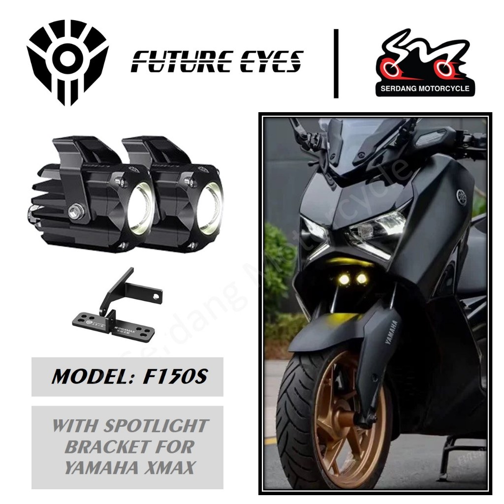 FUTURE EYES F150-S For XMAX 250 Combo Spotlight Lamp Lampu Waterproof ...