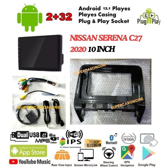 Nissan Serena C27 2020 android player 10 inch IPS Screen PLUG N PLAY ...