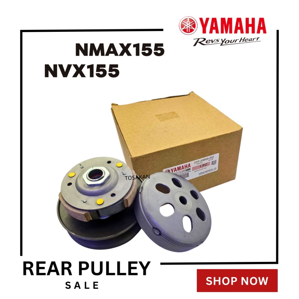 YAMAHA NVX 155 / NMAX 155 AUTO CLUTCH REAR PULLEY COMPLETE SET CVT PULI ...