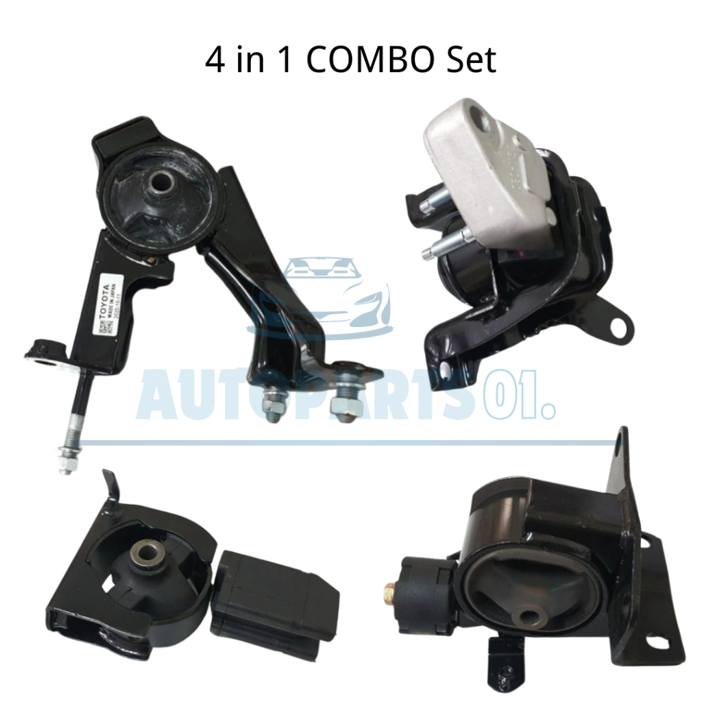 [4 IN 1 COMBO SET] Engine Mounting Kit for Toyota Altis ZZE121 1.6 ...