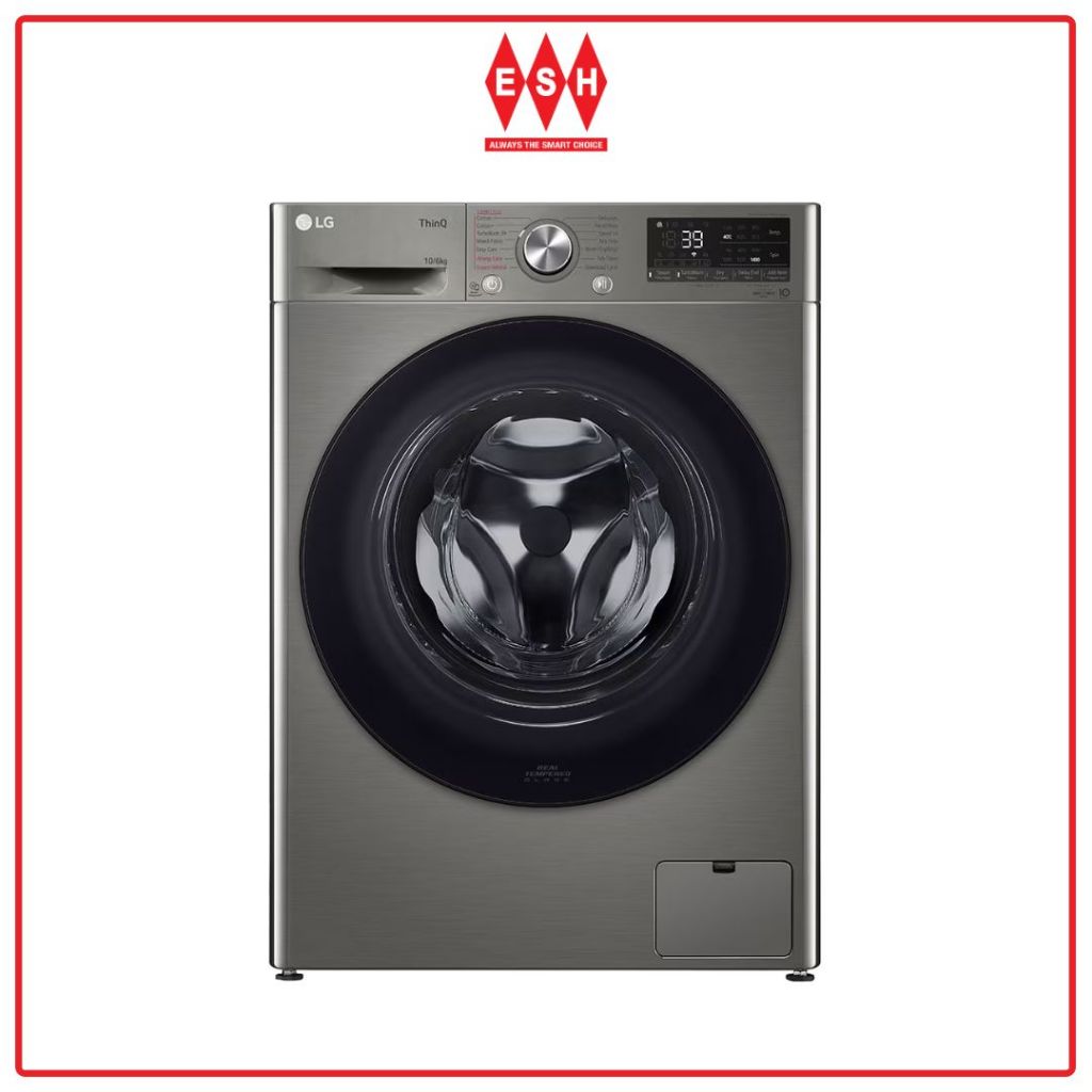 LG Front Load Washer Dryer with AI Direct Drive, Steam (10/6kg ...