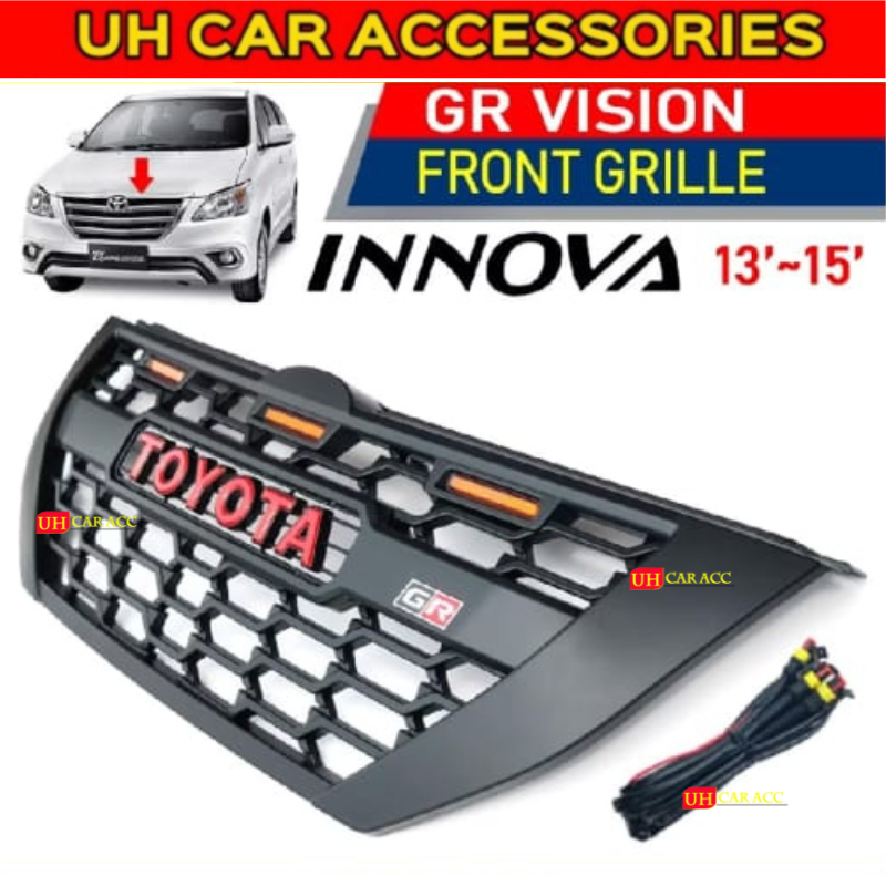 Toyota Grand Innova 2013 - 2015 GR Front Grille Grill With Led / GR ...