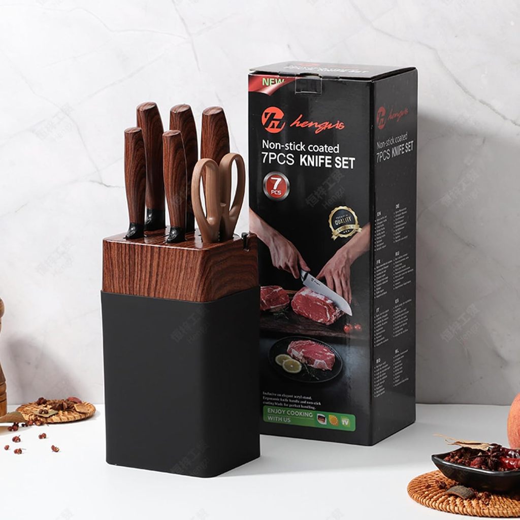 Pisau Dapur Knife Kitchen Block Knife Sets Chef Knife Set with Block ...