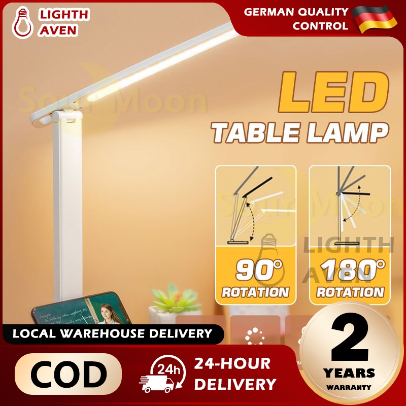 USB Rechargeable LED Desk Lamp Study Lamp Stepless Dimming Table Lamp ...