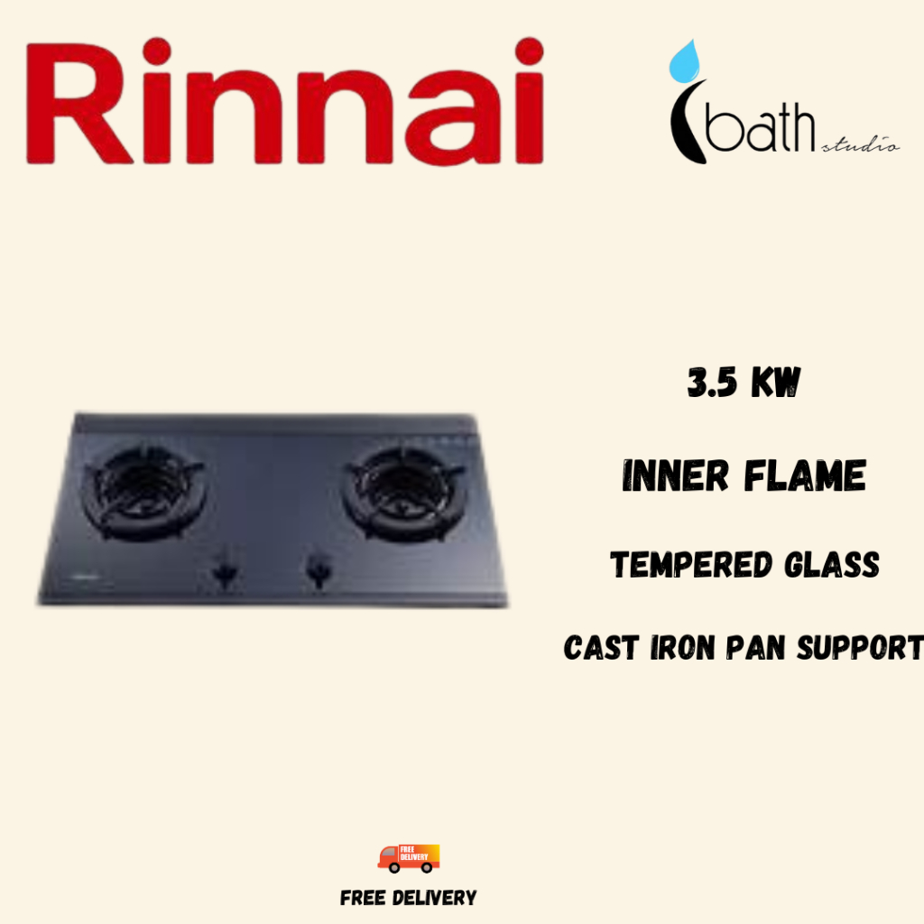Rinnai 2 Inner Burner Gas Hob RB-2GI | Shopee Malaysia