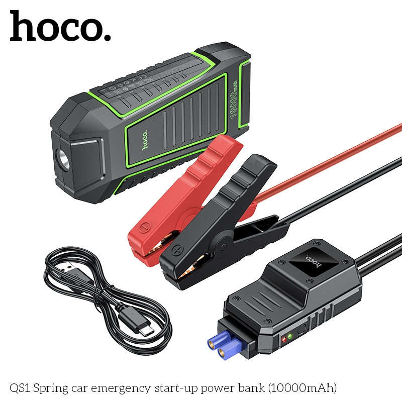 hoco QS1 Spring, mobile power bank 10000mAh with car jump starter, 12V ...
