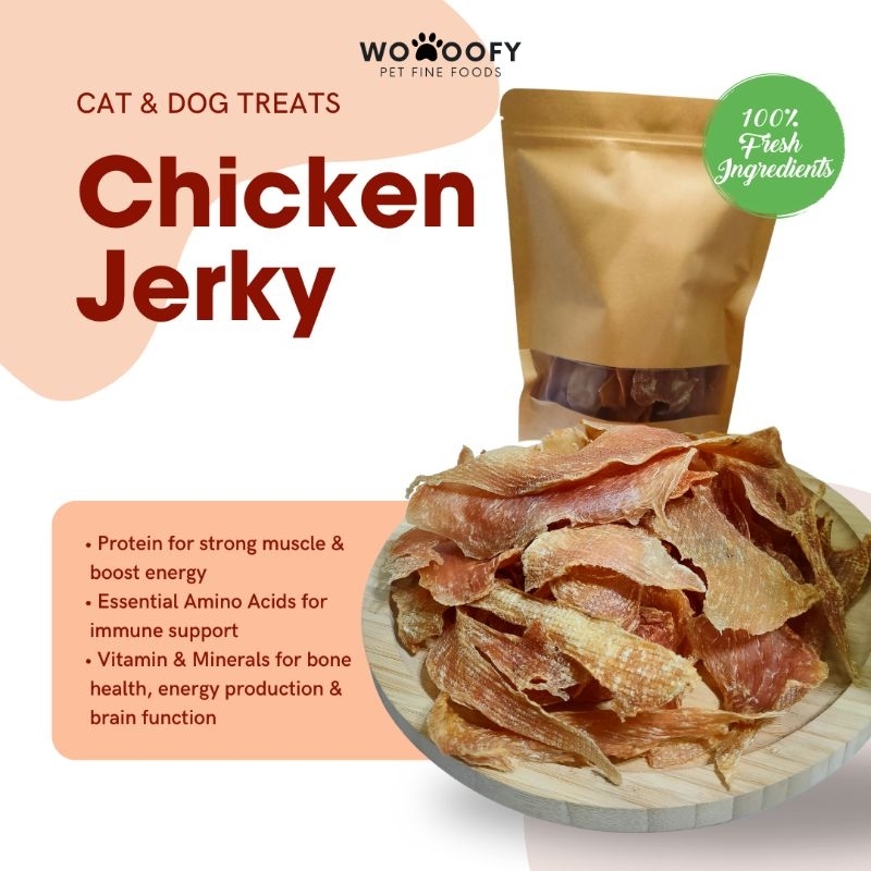Pet Snack Chicken Jerky Crisps Pet Treats For Dogs & Cats | Shopee Malaysia