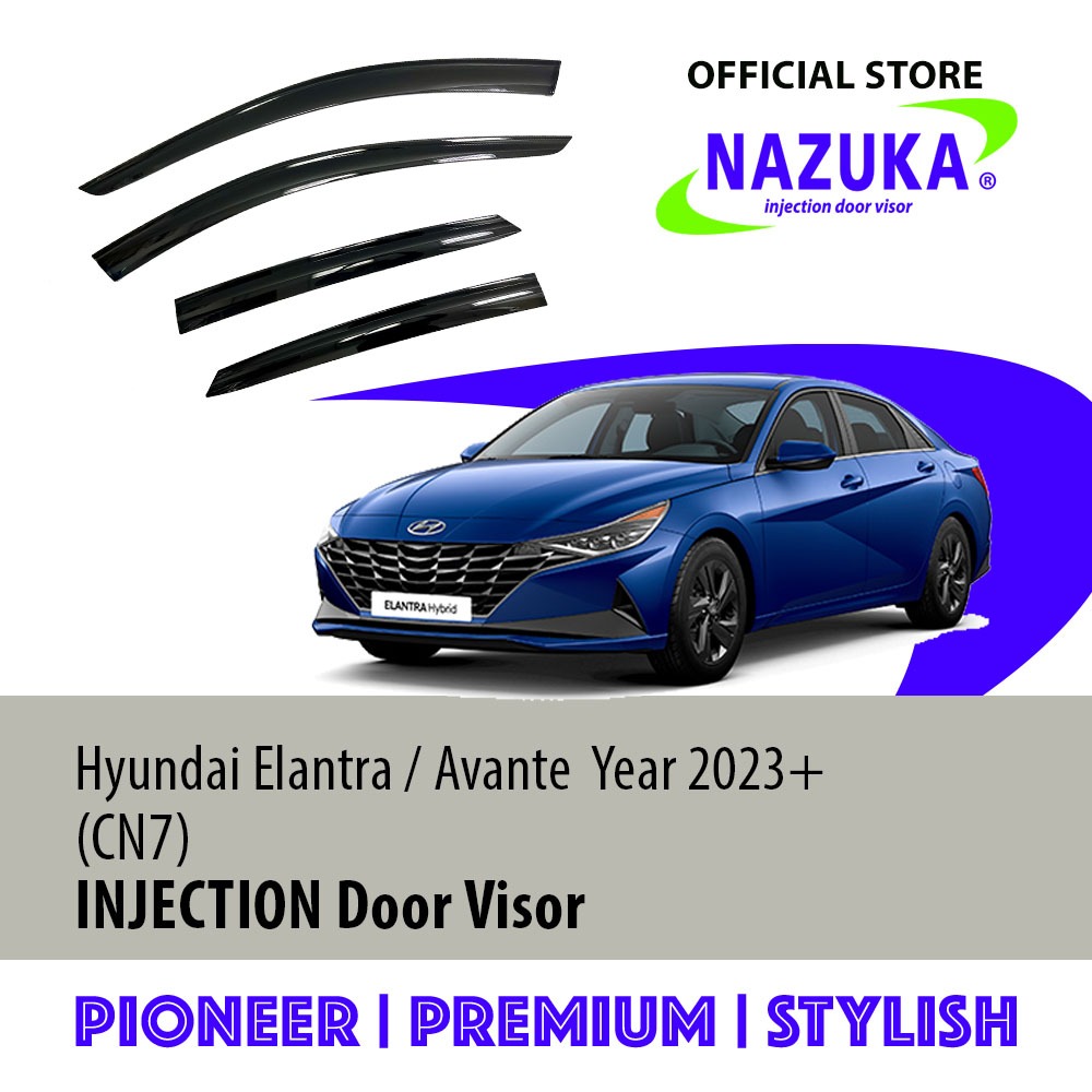 NAZUKA Hyundai Elantra / Avante (CN7) Year 2021+ INJECTION Door visor | Shopee Malaysia