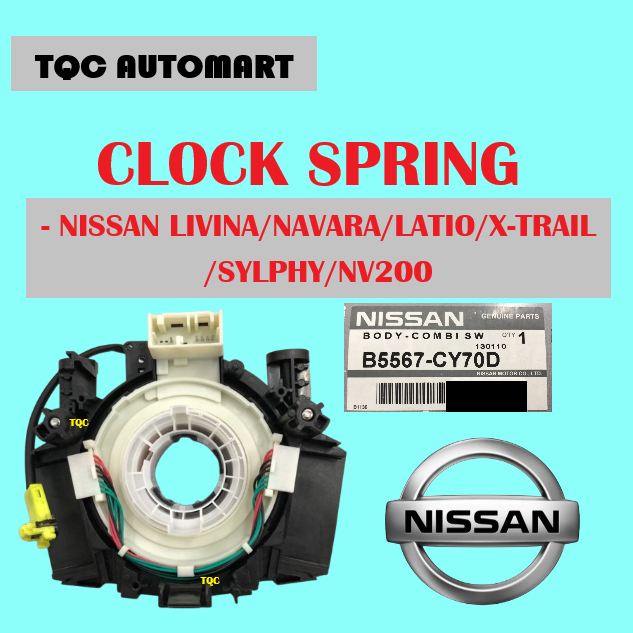 ORIGINAL Nissan Livina/Navara/Latio/X-Trail/Sylphy/NV200 Airbag Spring ...