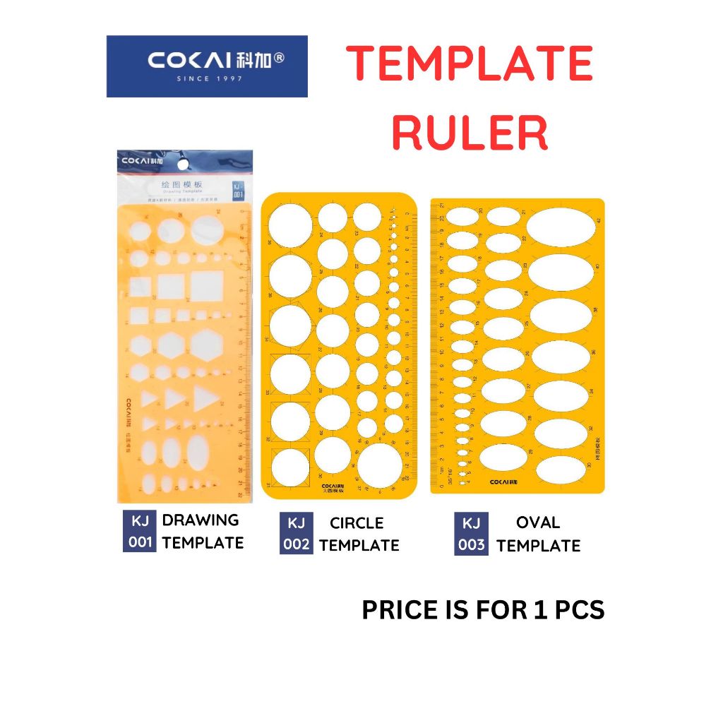 [ COKAI ] Circle Template Ruler | Oval Template Ruler | Technical ...