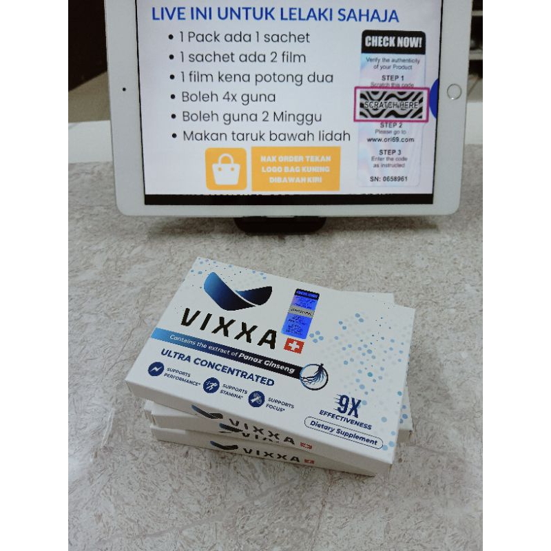 VIXXA PLUS ORIGINAL ASLI (ADA HOLOGRAM) | Shopee Malaysia