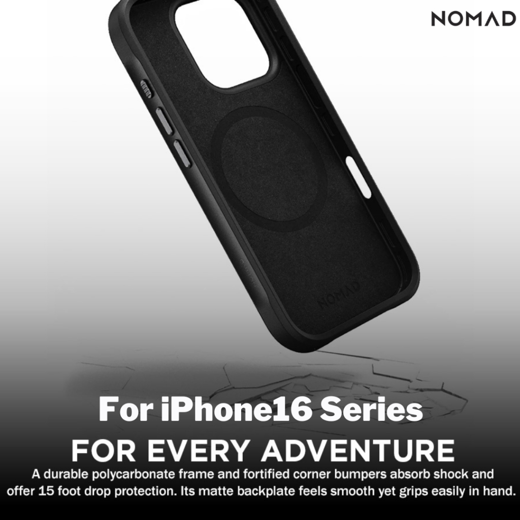NOMAD Rugged Case compatible for iPhone16 Series | Shopee Malaysia