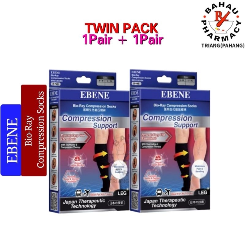 EBENE - Compression Socks Twin Pack ( L-XL ) | Shopee Malaysia
